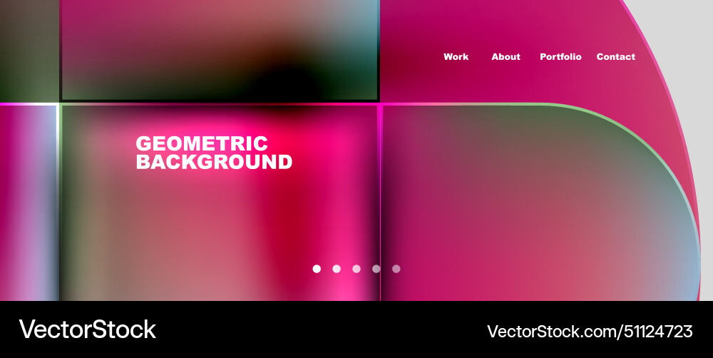 Geometric background with a purple rectangle Vector Image