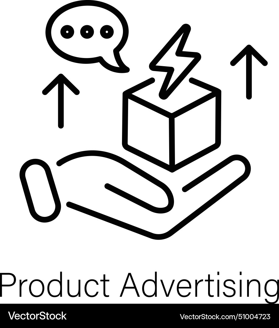Product advertising Royalty Free Vector Image - VectorStock