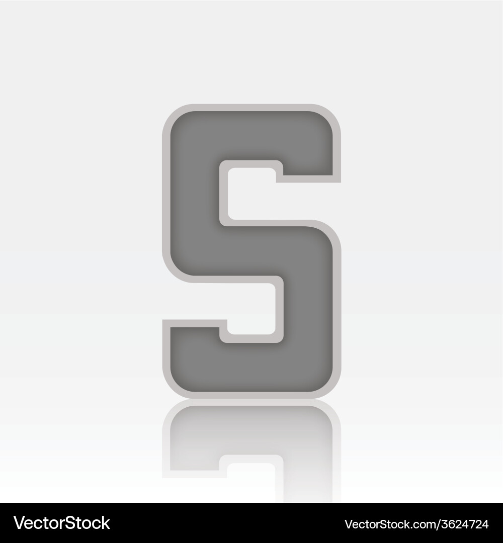 Alphabet s Royalty Free Vector Image - VectorStock