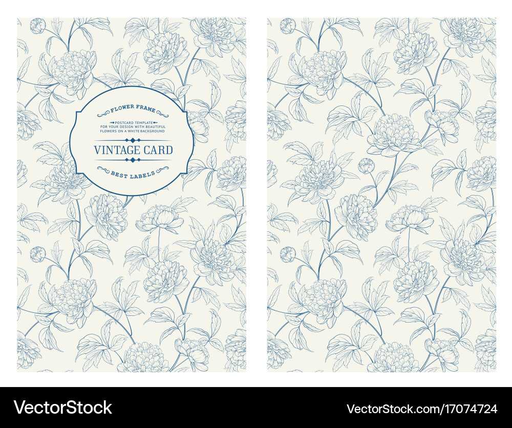 Botanical cover design Royalty Free Vector Image