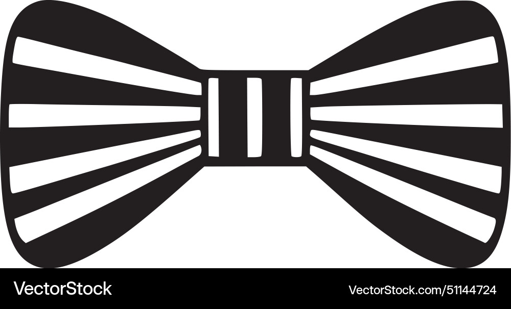 Bow - black and white isolated icon Royalty Free Vector