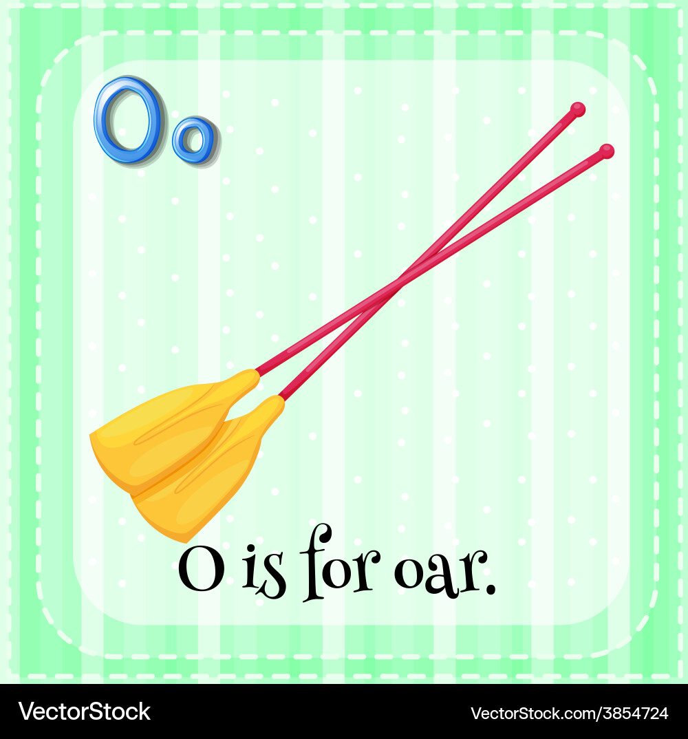 Letter o Royalty Free Vector Image - VectorStock