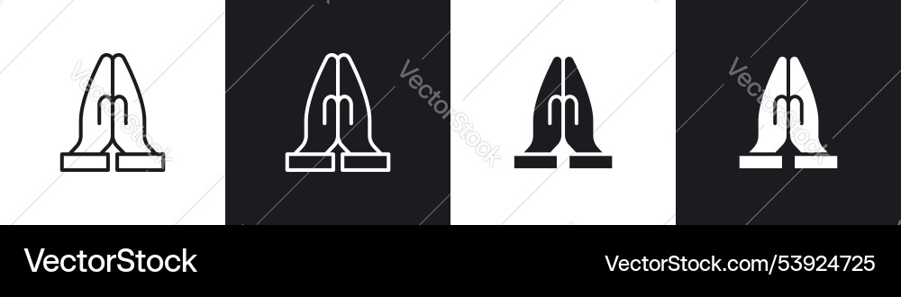 Pray icon Royalty Free Vector Image - VectorStock