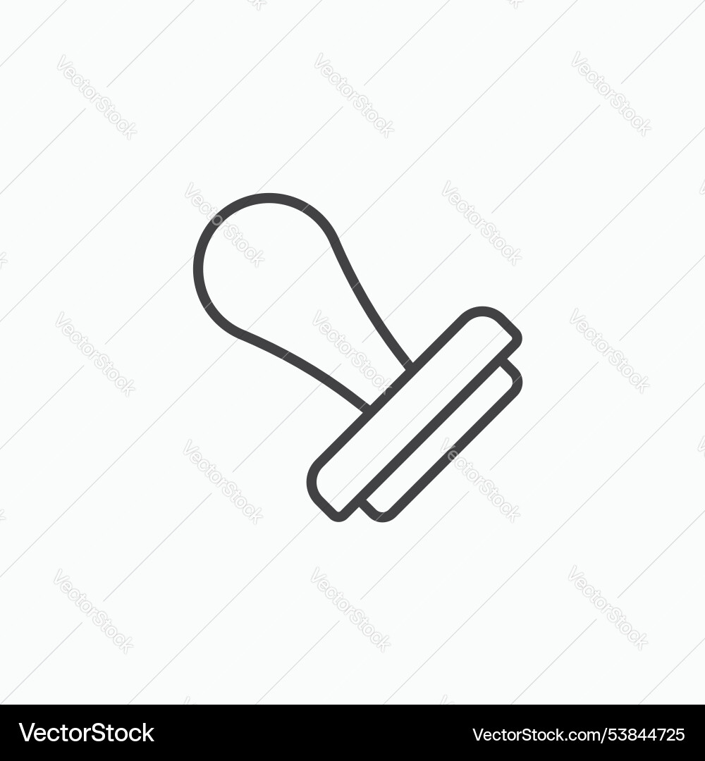 Stamp icon set Royalty Free Vector Image - VectorStock