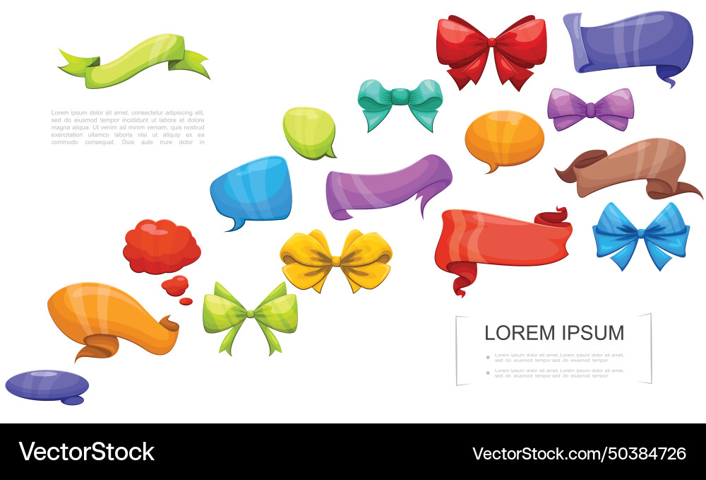 Cartoon decorative elements template Royalty Free Vector