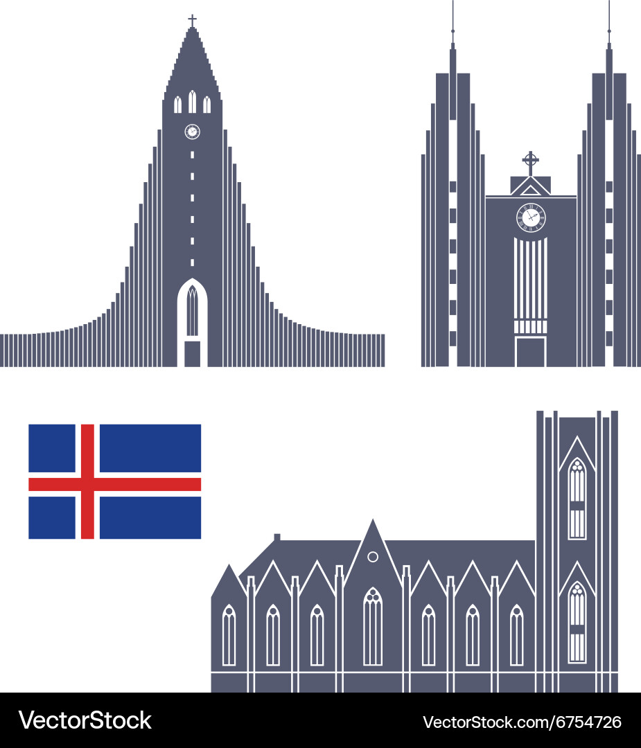Iceland Royalty Free Vector Image - VectorStock