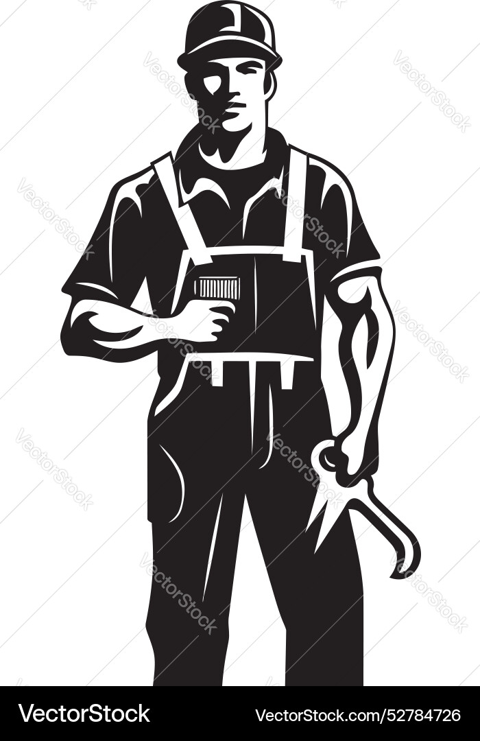 Labor emblem iconic logo design workforce Vector Image