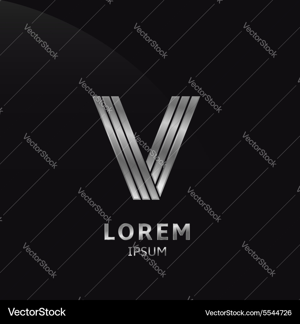 Letter v Royalty Free Vector Image - VectorStock
