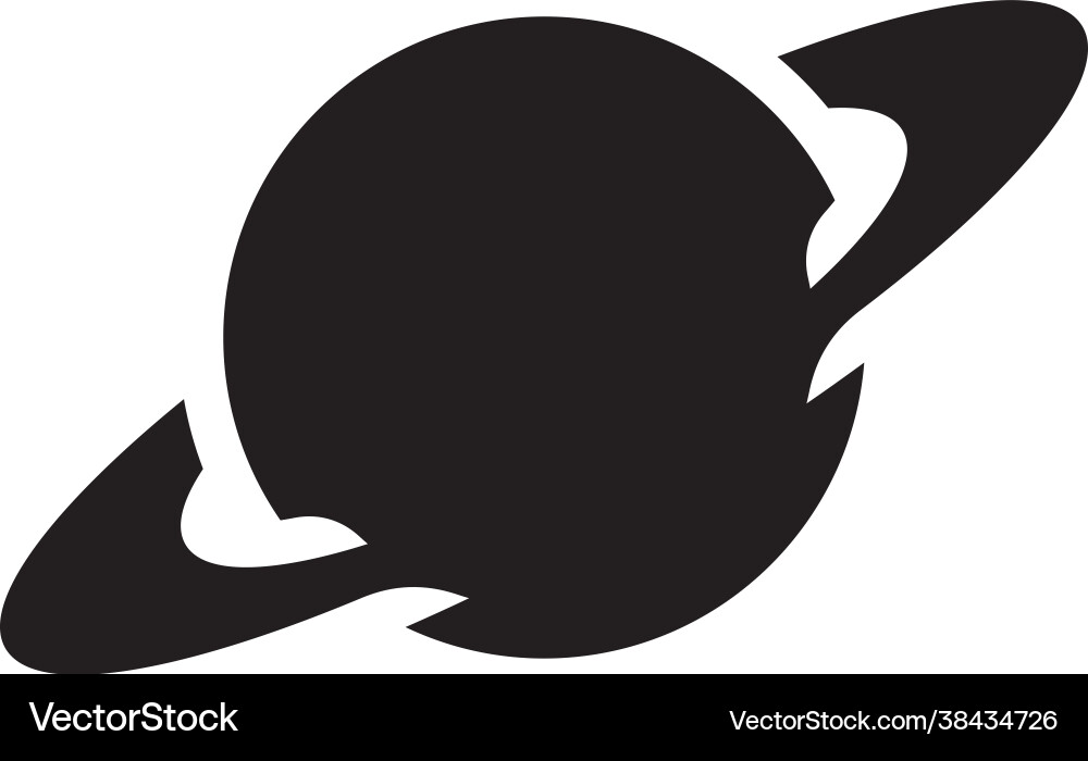 Planet saturn Royalty Free Vector Image - VectorStock