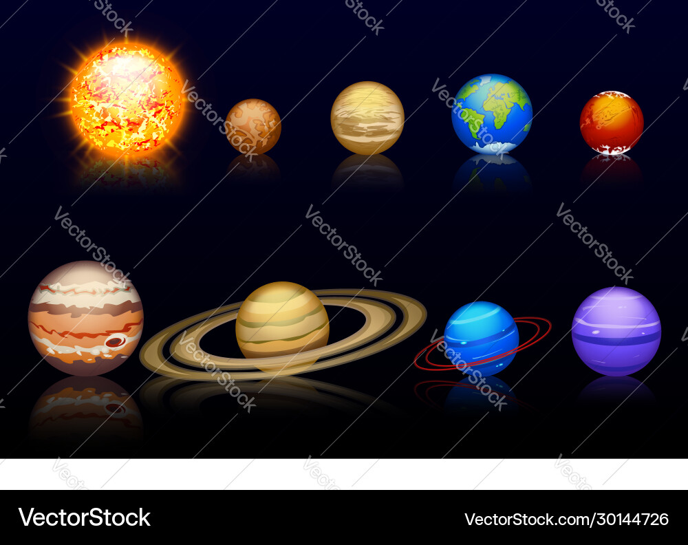 Planets set10 Royalty Free Vector Image - VectorStock