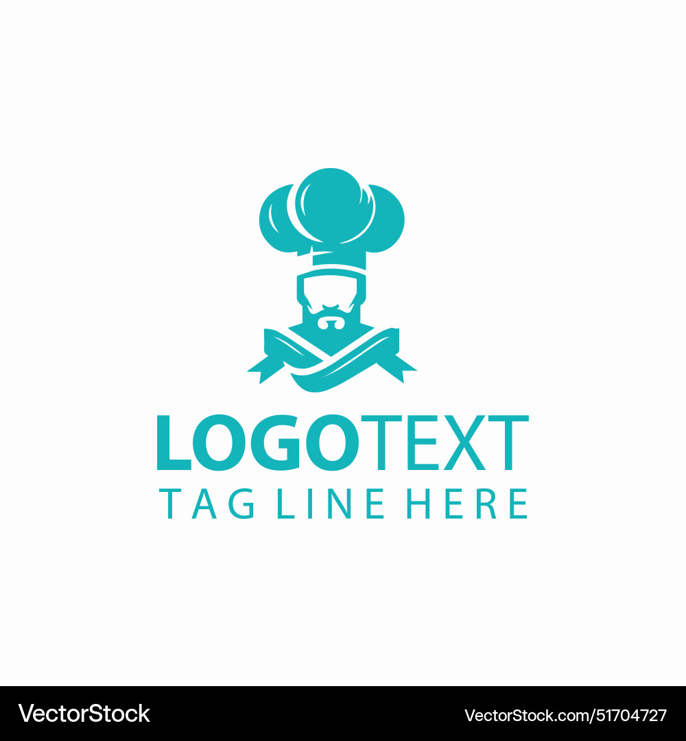 Chef kitchen logo Royalty Free Vector Image - VectorStock