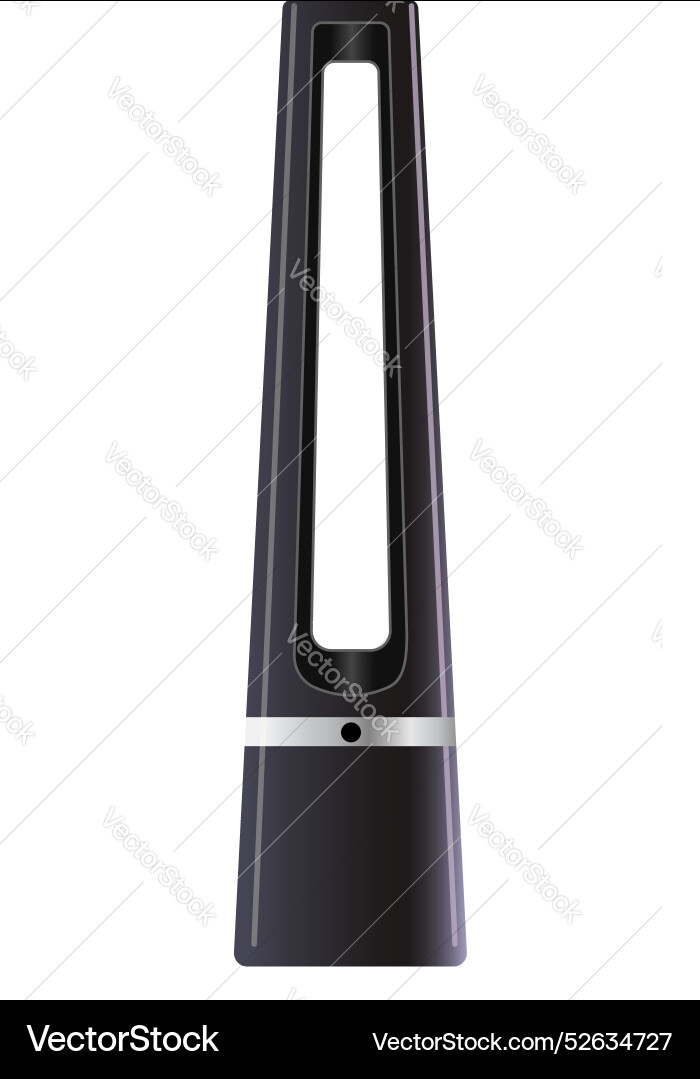 Modern black bladeless fan standing on a white Vector Image