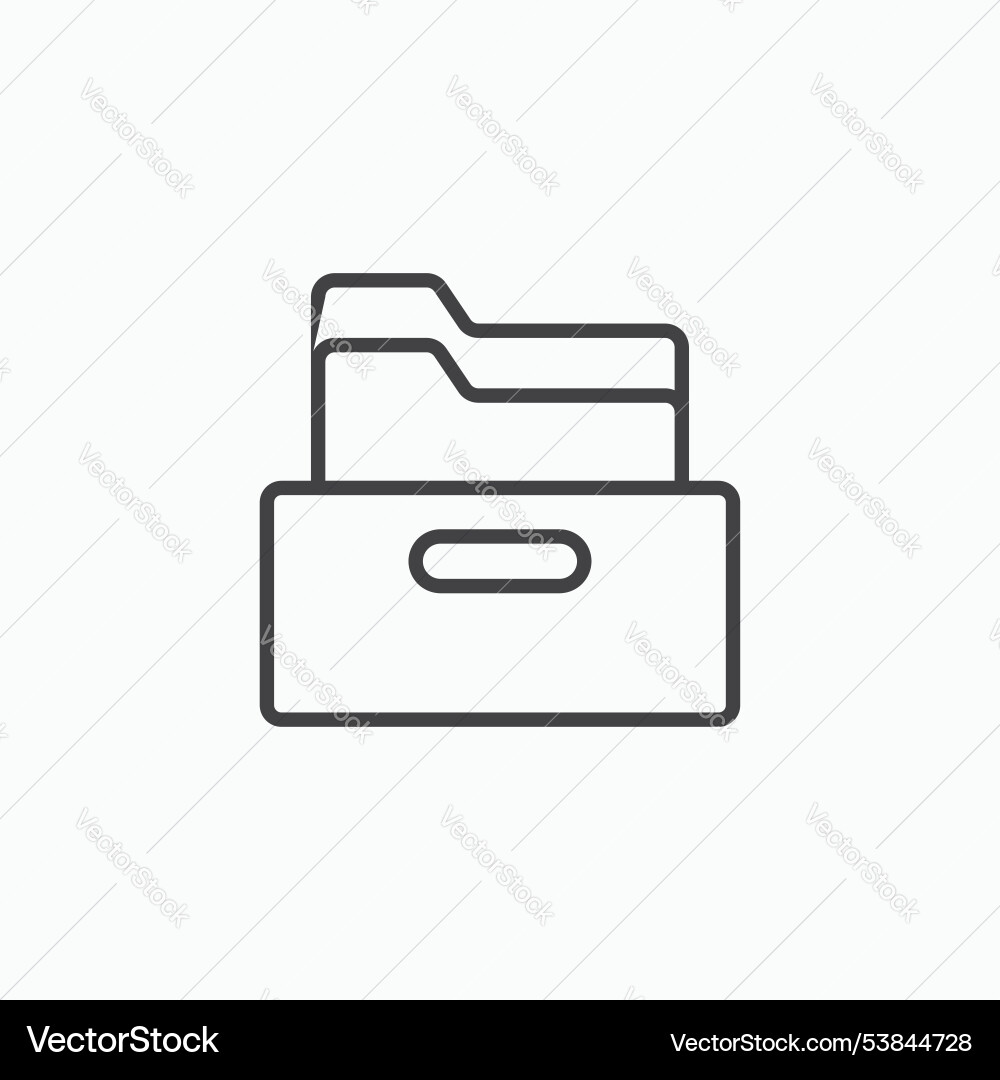 Store files icon set Royalty Free Vector Image