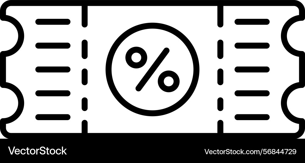 Coupon icon Royalty Free Vector Image - VectorStock