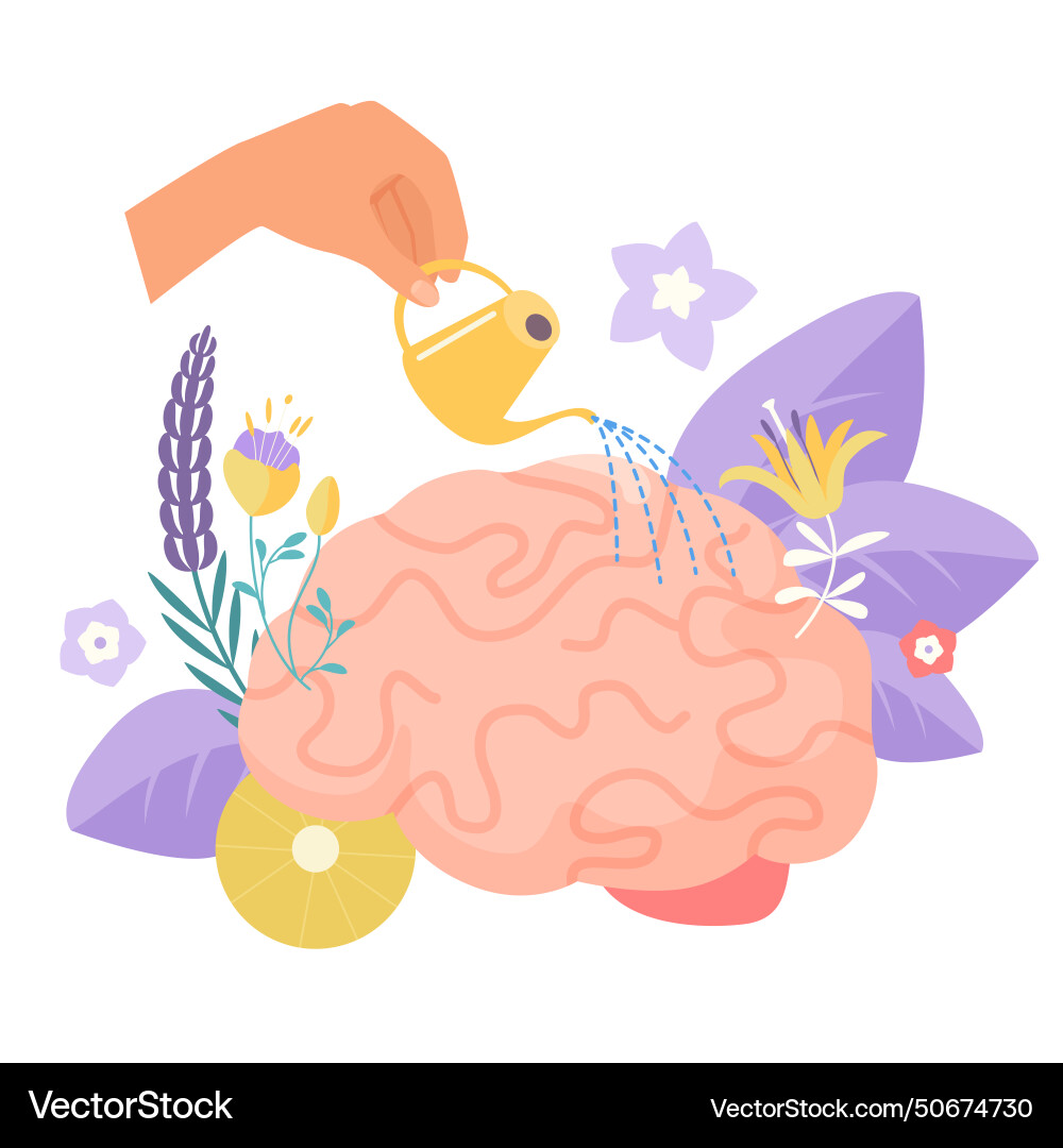 Self development and personal growth hand Vector Image