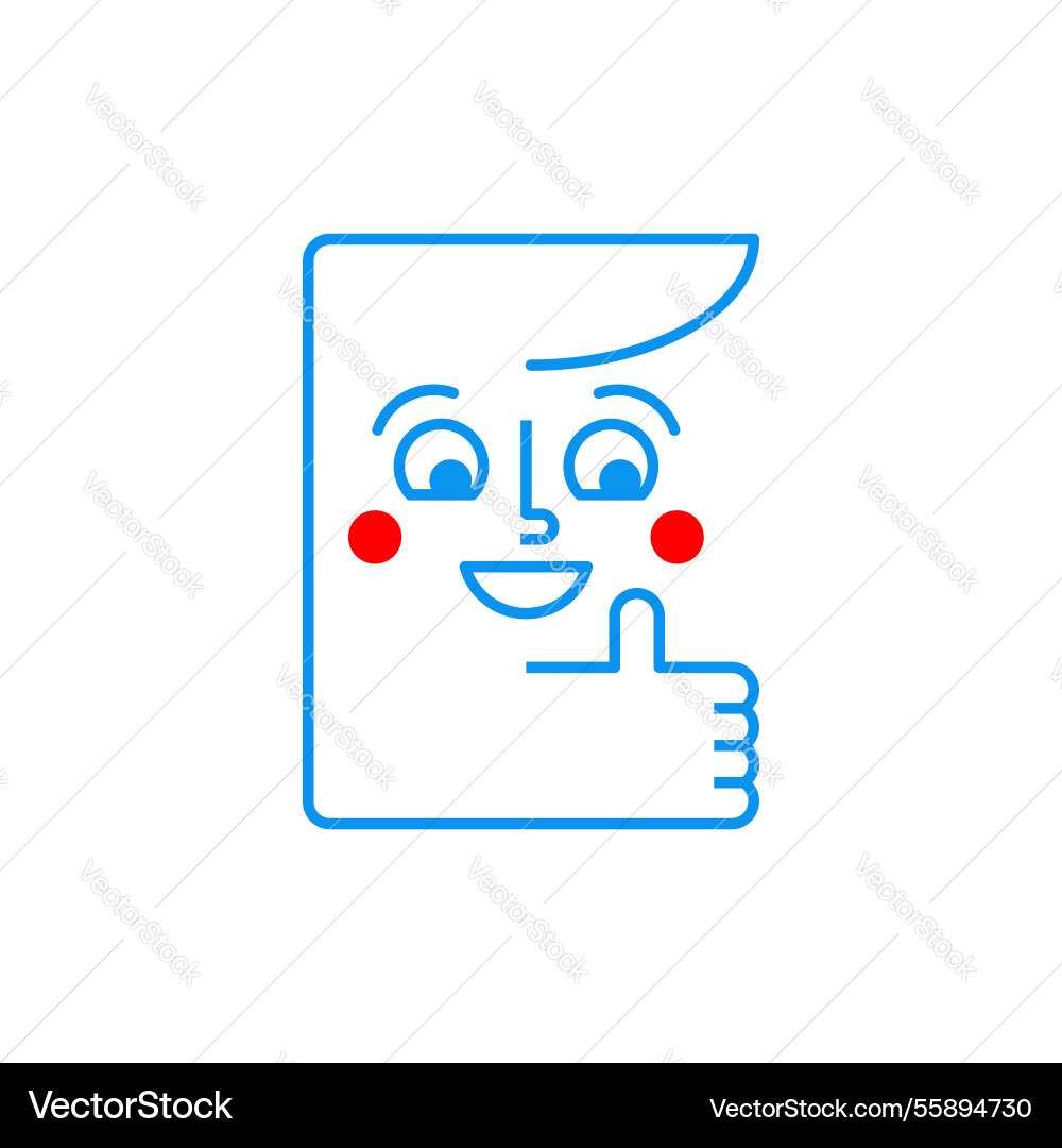 Thumb up signieren alles sehr gut Symbol Vektorbild