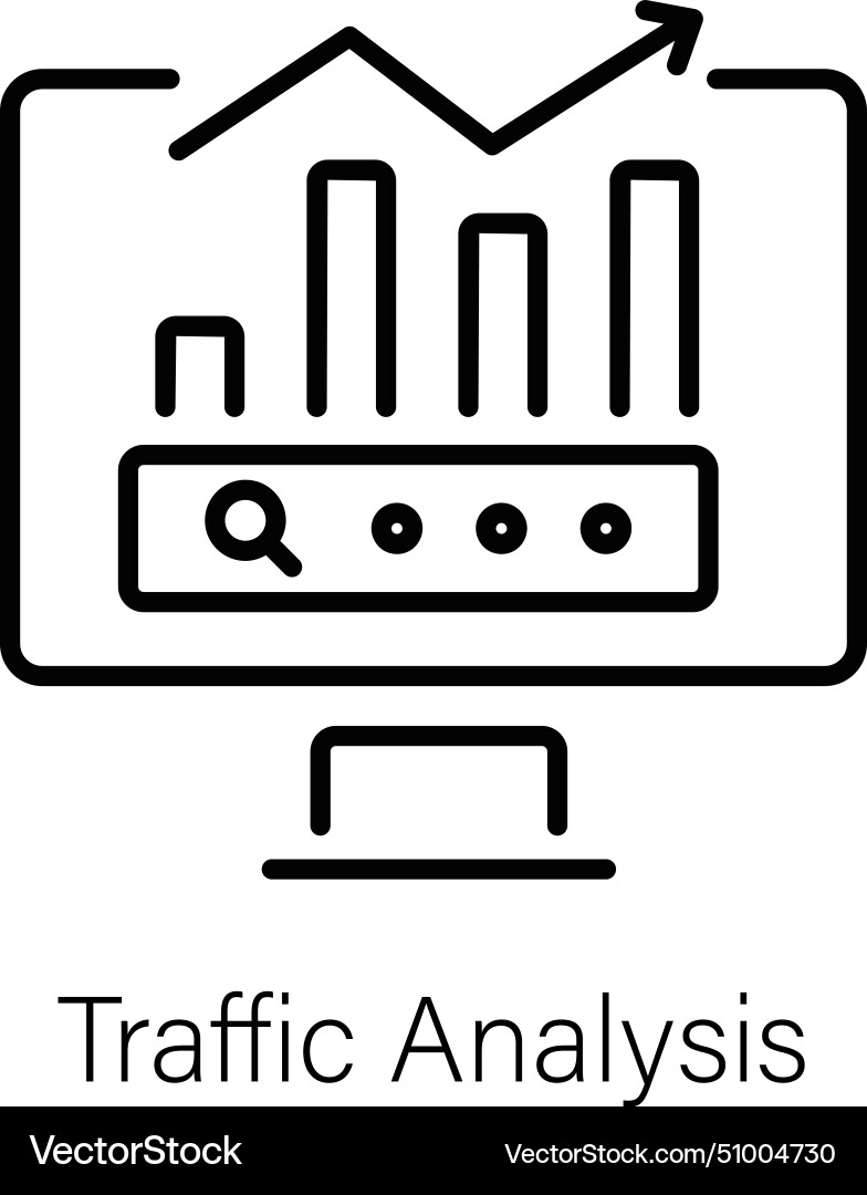 Traffic analysis Royalty Free Vector Image - VectorStock