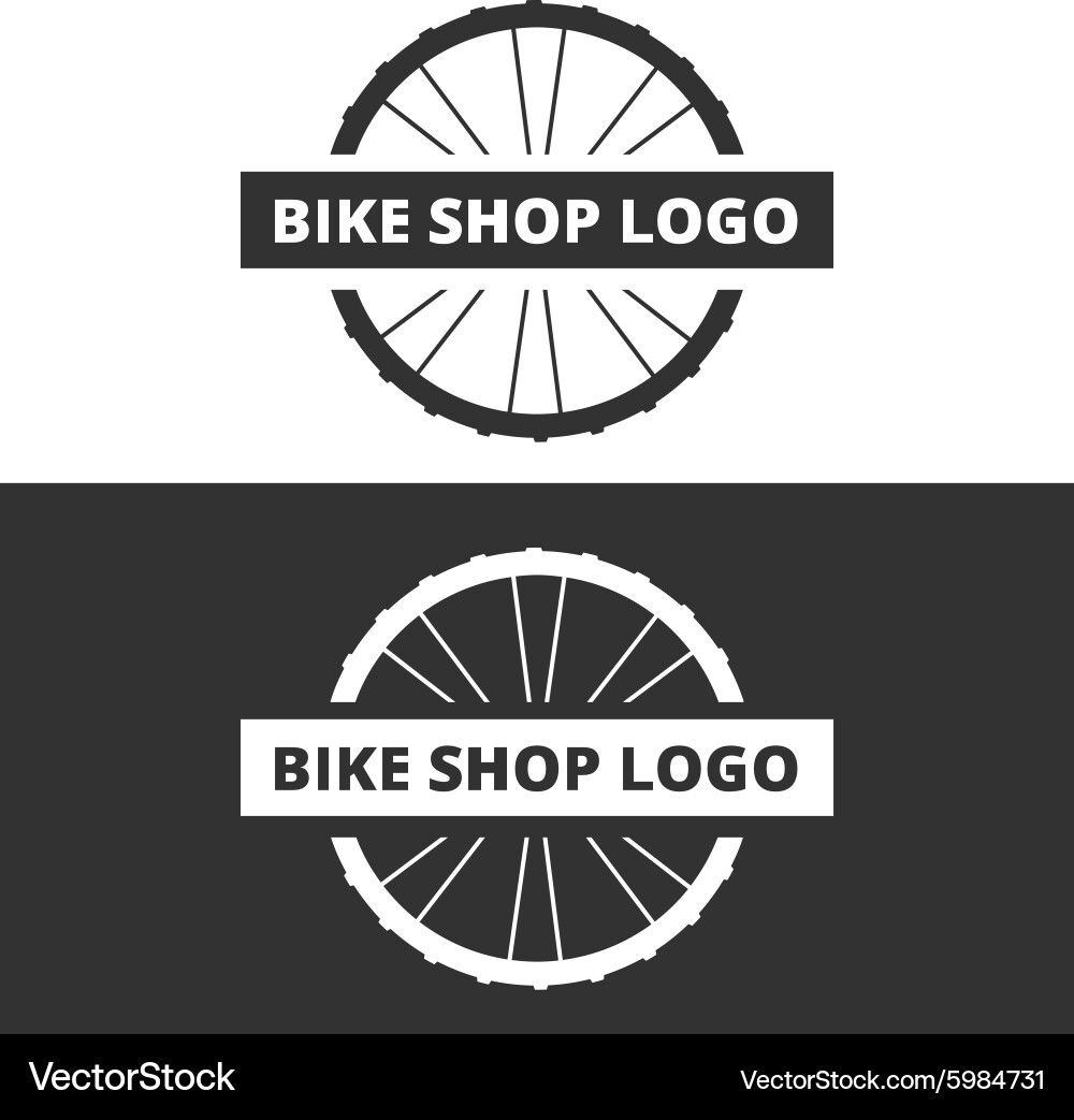 Bike Shop Logo Template Royalty Free Vector Image