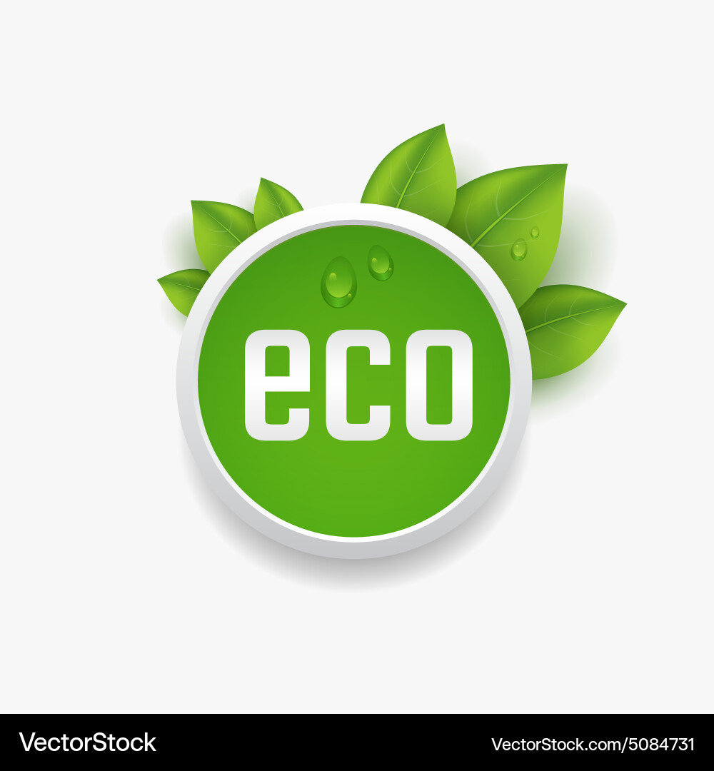 Eco label Royalty Free Vector Image - VectorStock