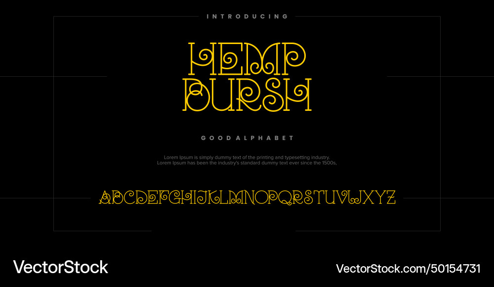 Hem burst modern abstract digital alphabet font Vector Image