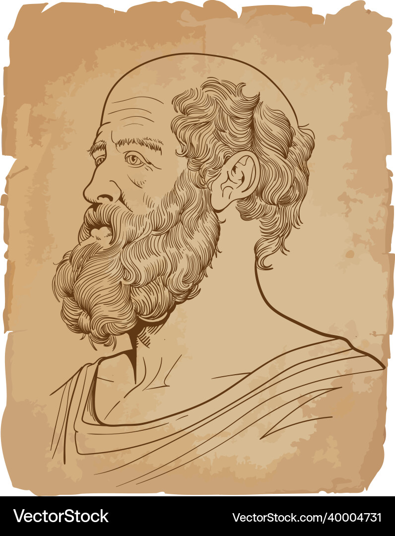 Hippocrates Royalty Free Vector Image - VectorStock