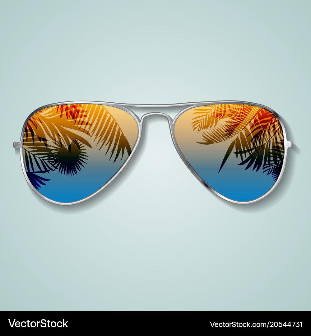Summer glasses background Royalty Free Vector Image