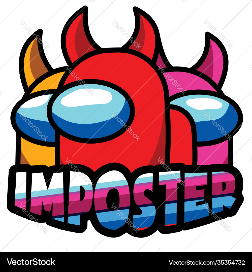 Among us imposter Royalty Free Vector Image - VectorStock
