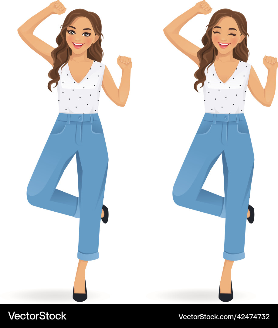 Dancing woman Royalty Free Vector Image - VectorStock
