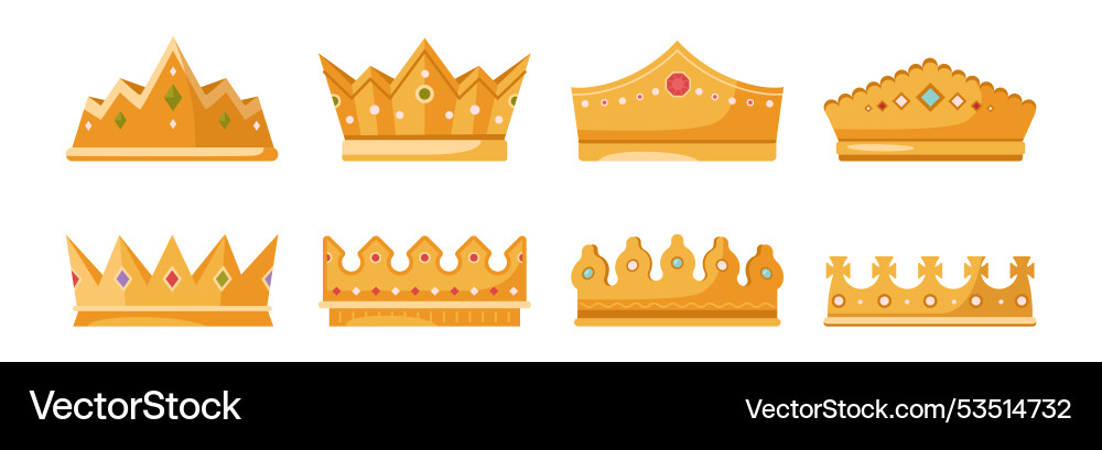 Royal wealth symbol of monarchy crown Royalty Free Vector