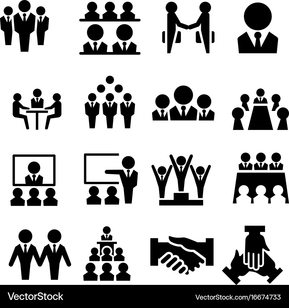 Business team icon Royalty Free Vector Image - VectorStock