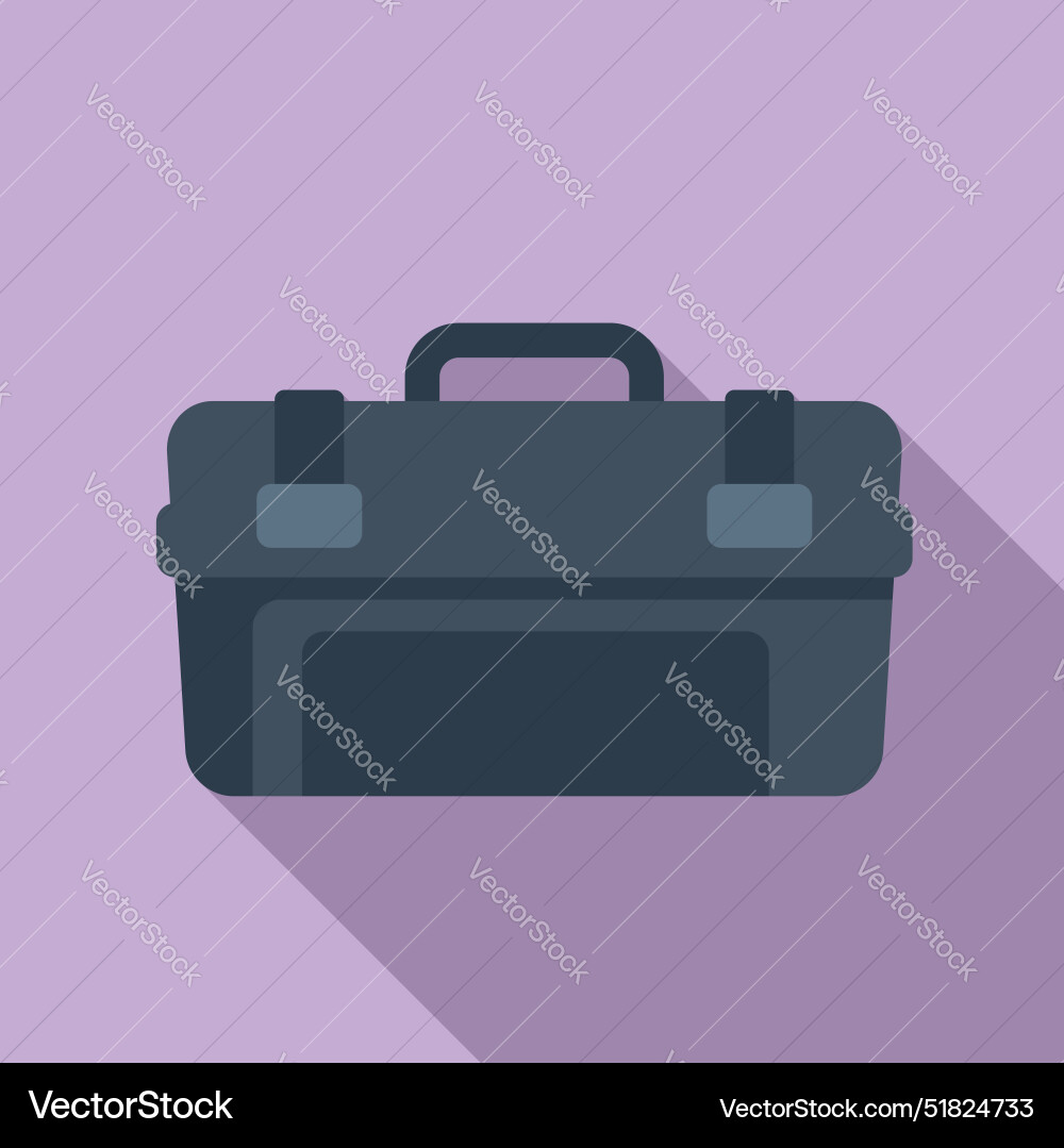 Closed empty toolbox is waiting for using by Vector Image