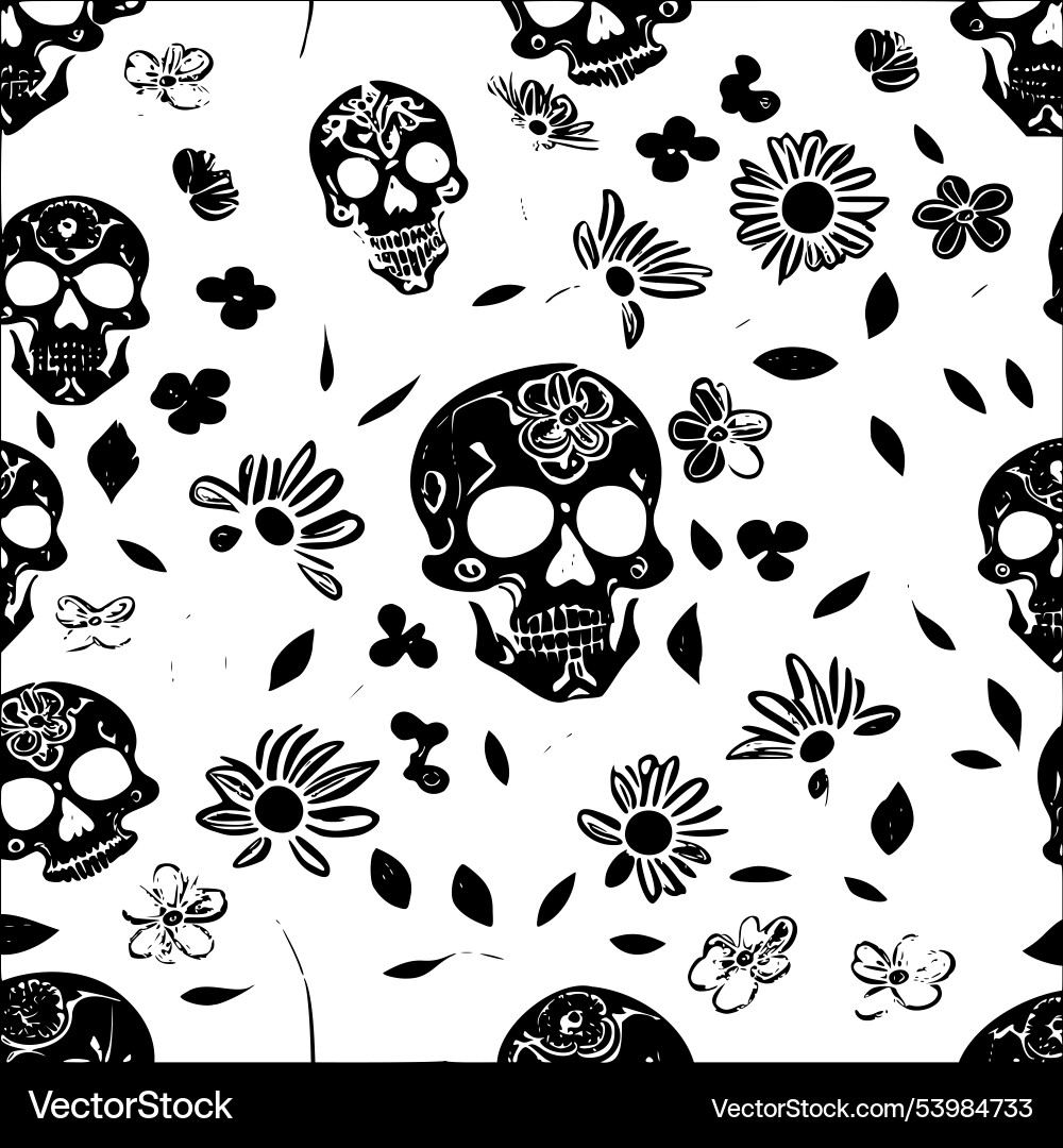 Female skeleton abstract pattern Royalty Free Vector Image