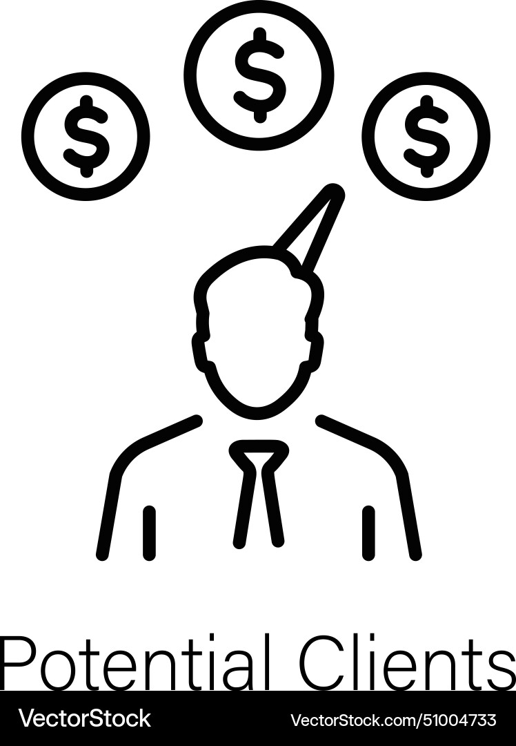 Potential clients Royalty Free Vector Image - VectorStock