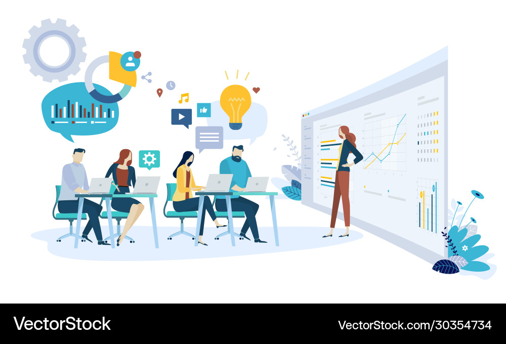 Business Strategy & Innovation Royalty Free Vector Image