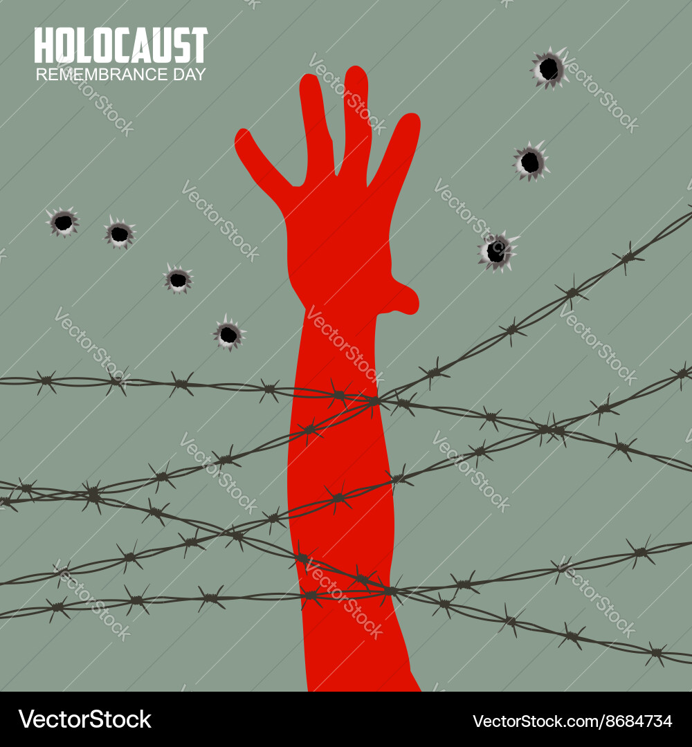 Holocaust Remembrance Day Royalty Free Vector Image