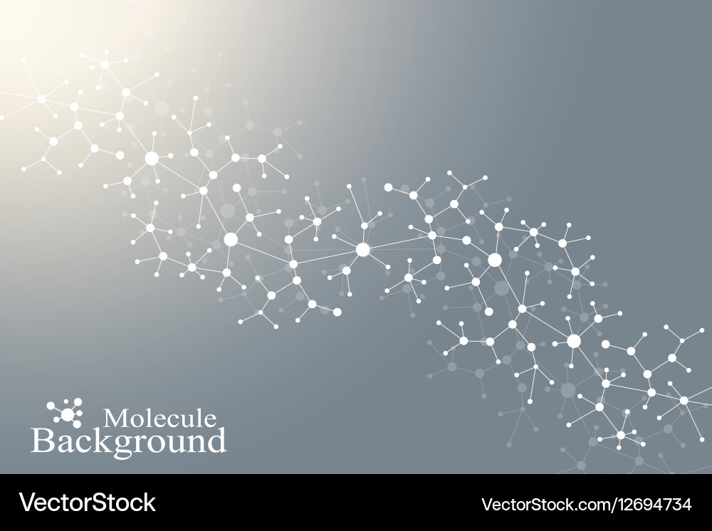 Modern structure molecule dna atom Royalty Free Vector Image