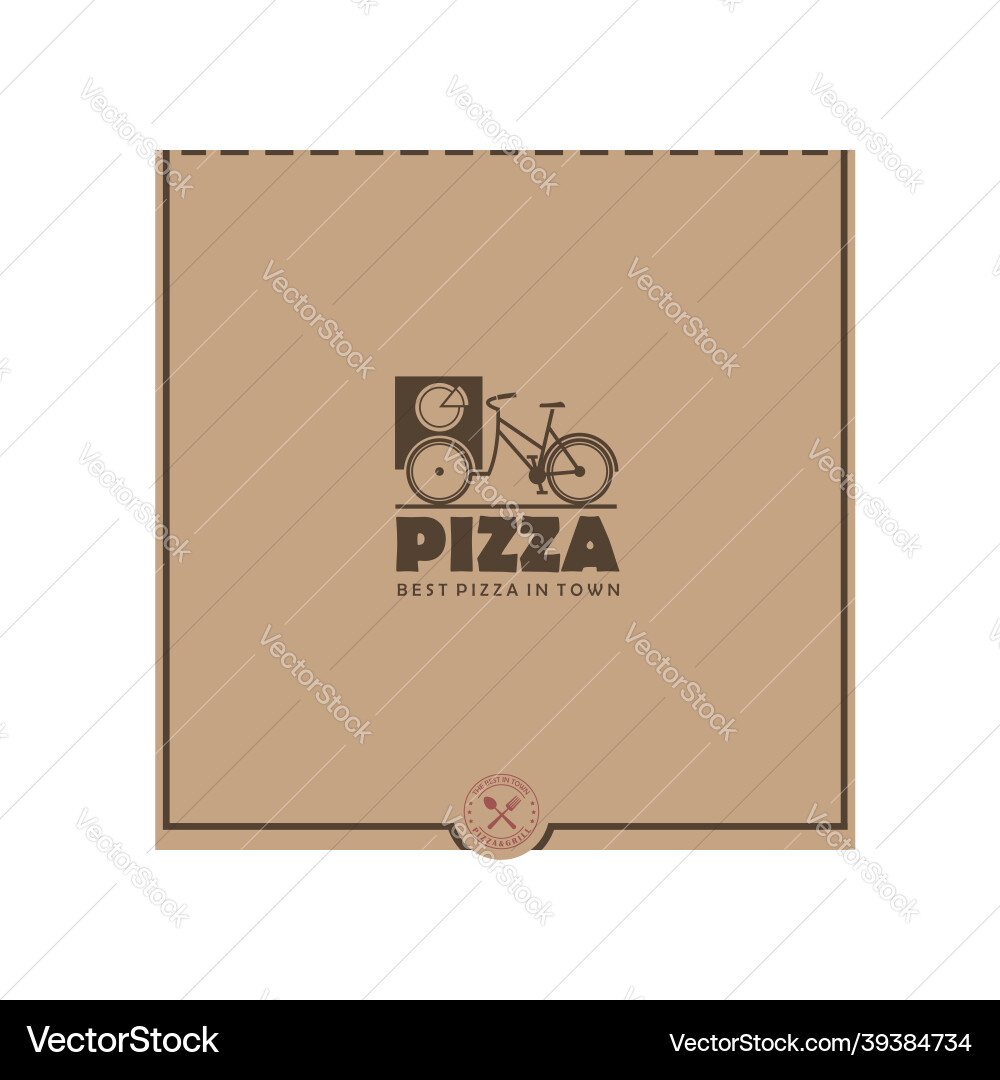 Pizza box Royalty Free Vector Image - VectorStock