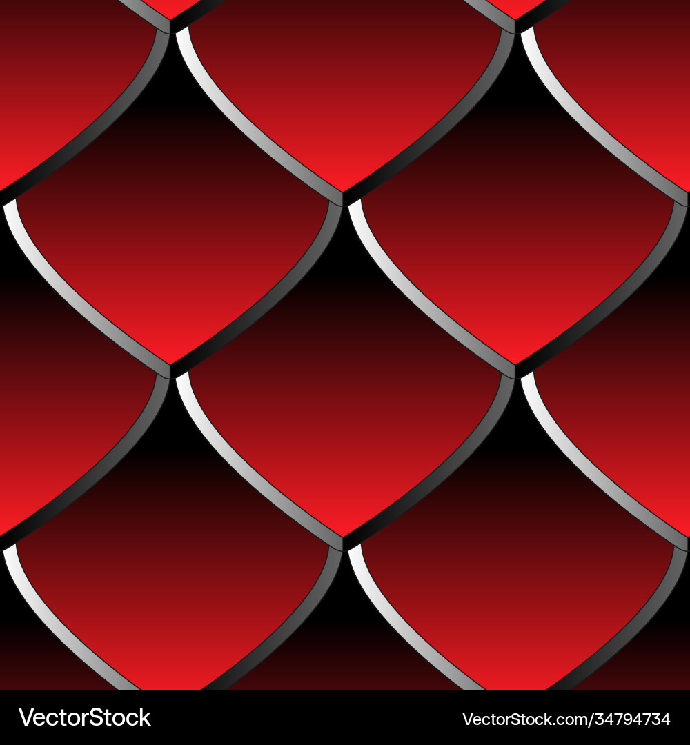 Seamless red chain mail dragon scales Royalty Free Vector