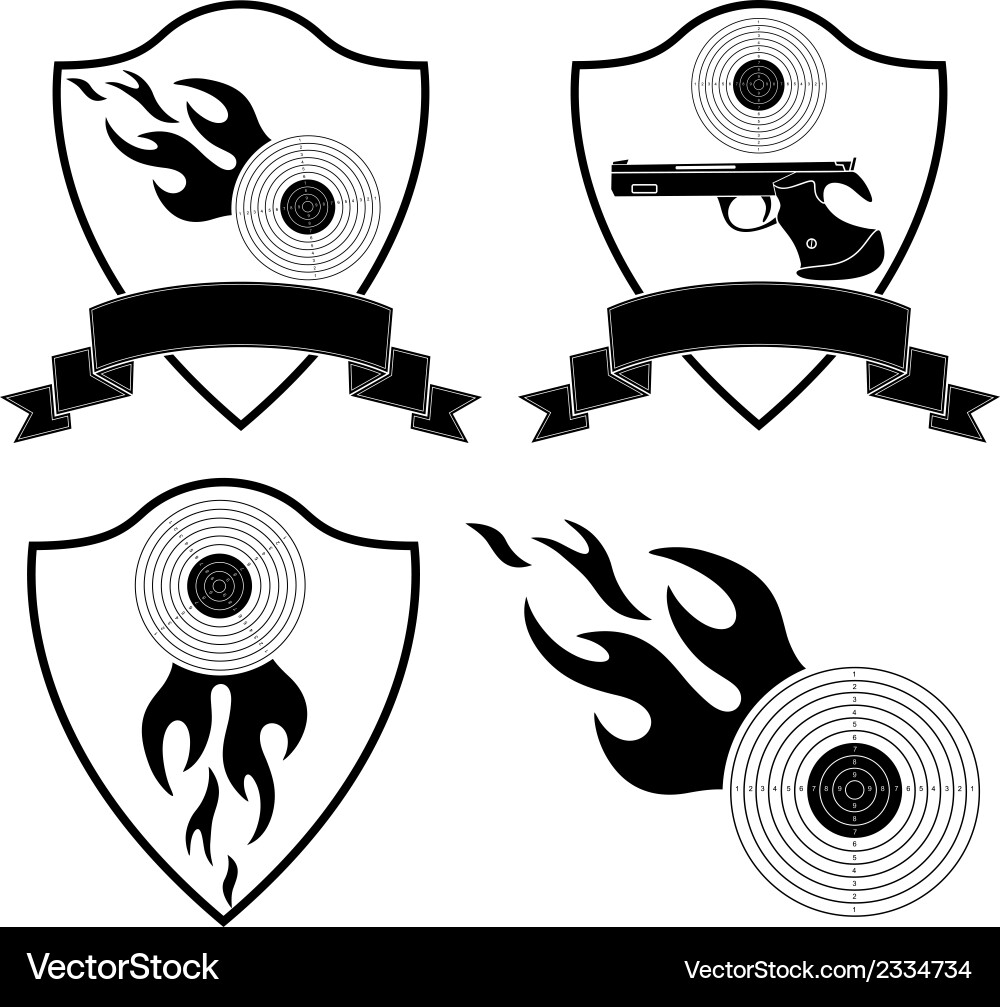 Sports shooting Royalty Free Vector Image - VectorStock