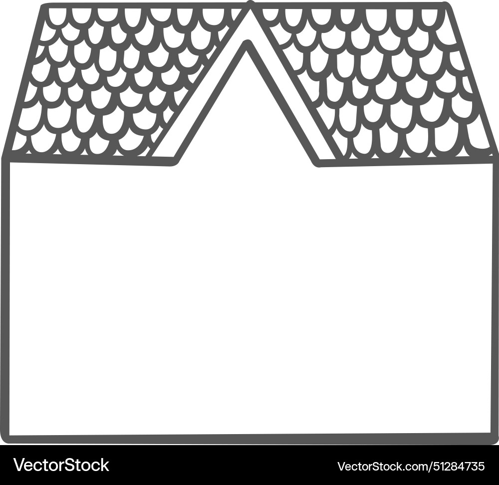 Abstract doodle house and building sign Royalty Free Vector