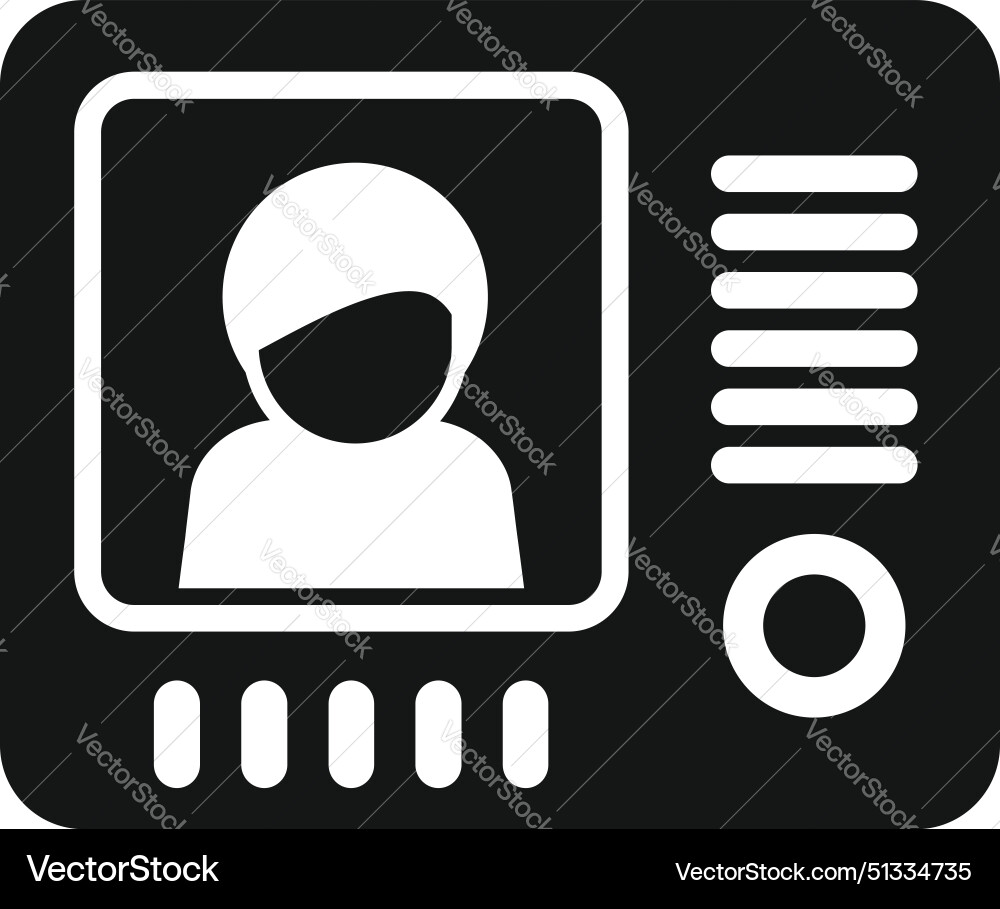 Black and white icon featuring a vintage Vector Image
