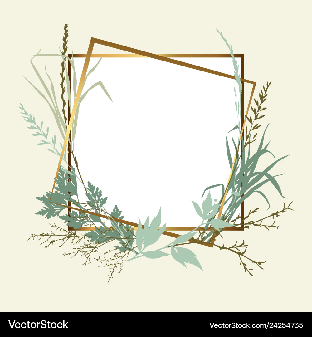 Card with grass Royalty Free Vector Image - VectorStock
