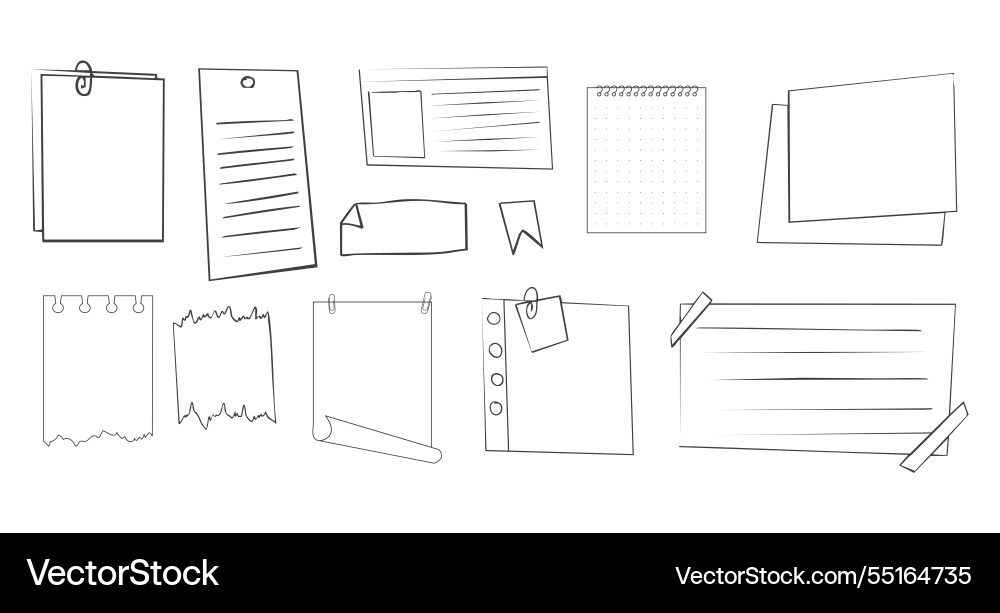 Memo klebrige Notiz Erinnerung Blatt Papier doodle