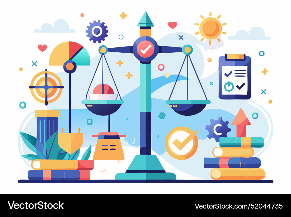 Smart business decision making graphic Royalty Free Vector