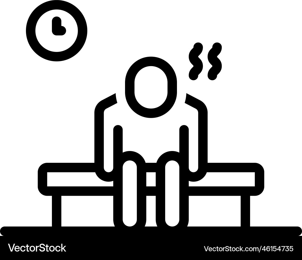 Tired Royalty Free Vector Image - VectorStock