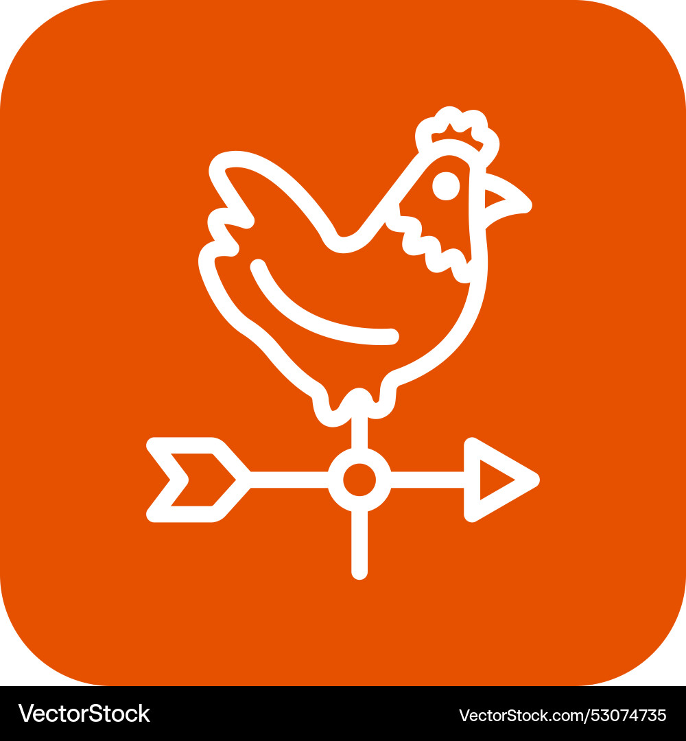 Weather vane icon design Royalty Free Vector Image