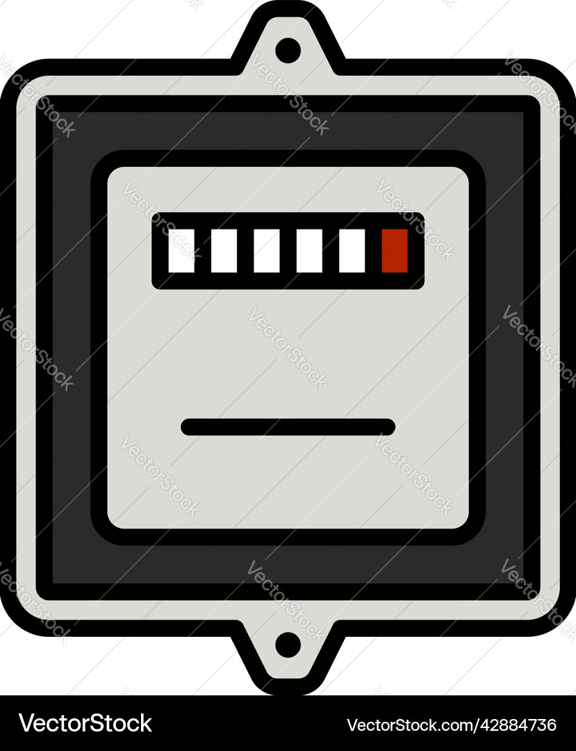 Electric meter icon Royalty Free Vector Image - VectorStock