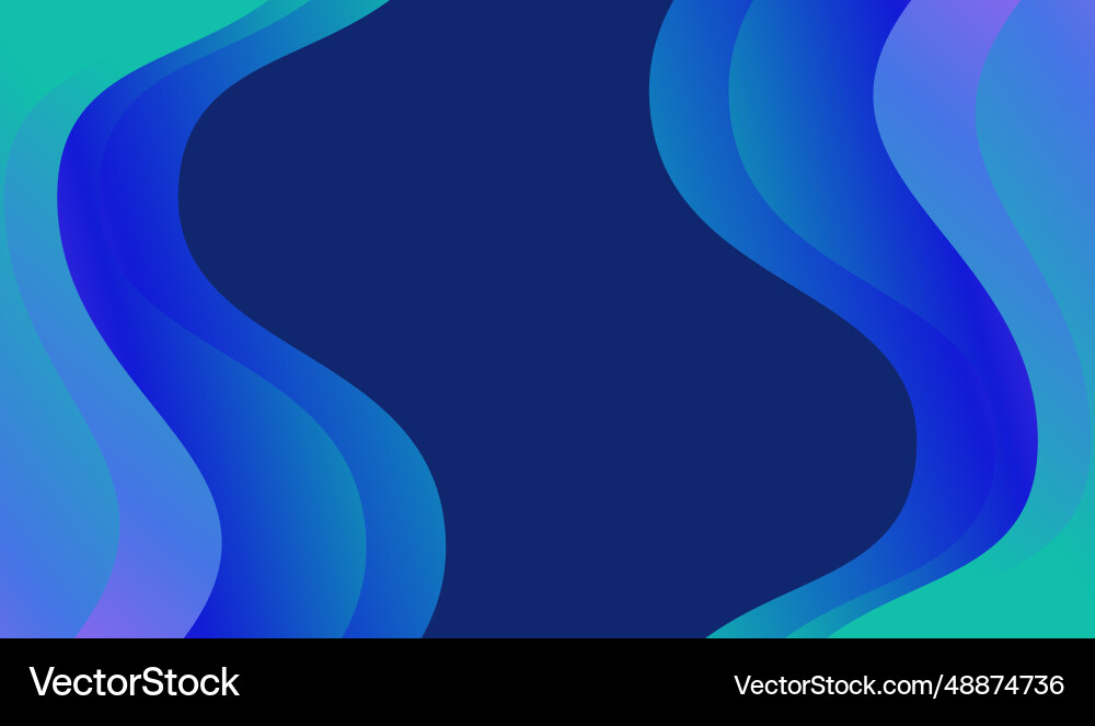Gradient purple blue liquid abstract wave Vector Image