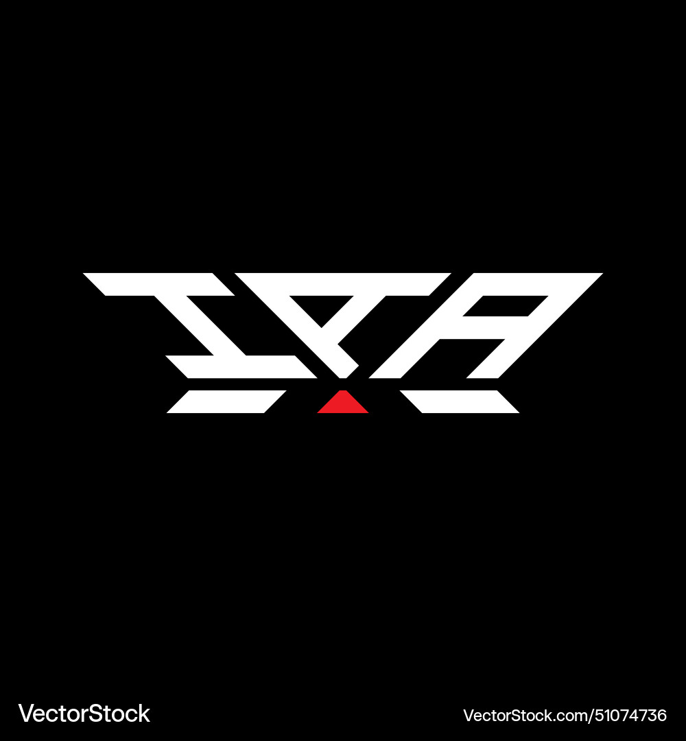 Iaa letter logo design simple and modern Vector Image