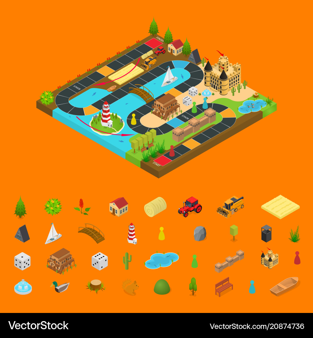 Board Game Path Vector Images (over 3,500)